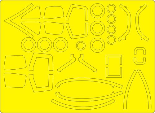 New Ware AM0666 F-106A Delta Dart ADVANCED kabuki masks for Meng