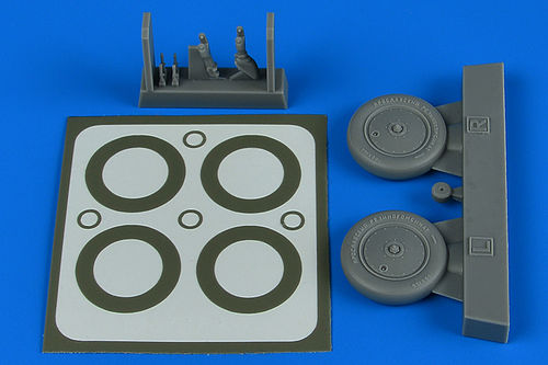 Aires 4797 I-16 wheels & paint masks ICM
