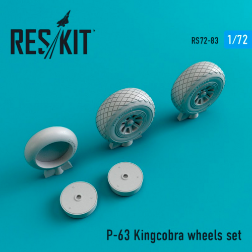 DISCONTINUED RES/KIT 72-0083 P-63 Kingcobra wheels set