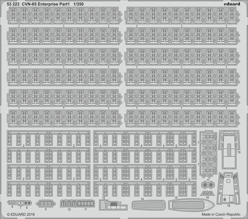 Eduard 53223 CVN-65 Enterprise pt.1 TAMIYA