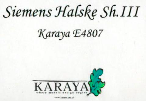 KARAYA E4807 Siemens Halske Sh.III WW1 engine - resin