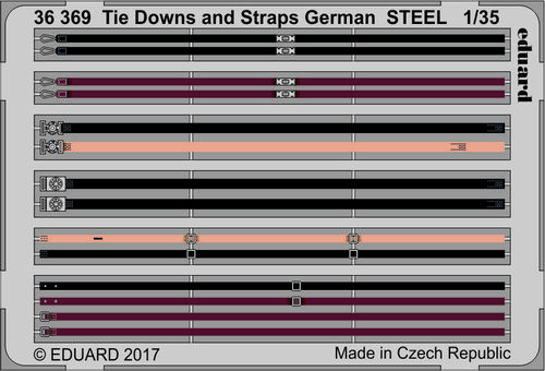 DISCONTINUED Eduard 36369 Tie Downs and Straps German STEEL