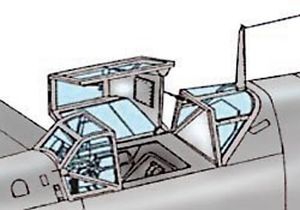Squadron 9623 Messerschmitt Bf109E-4/7 Canopy