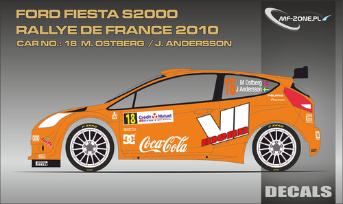 MF-Zone DC2414 Ford Fiesta s2000 Ostberg - Rallye de France 2010