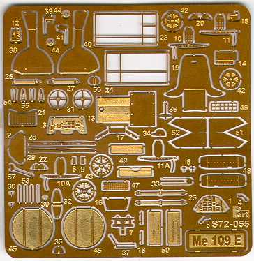 Part S72-055 Messerschmitt Bf-109E Academy