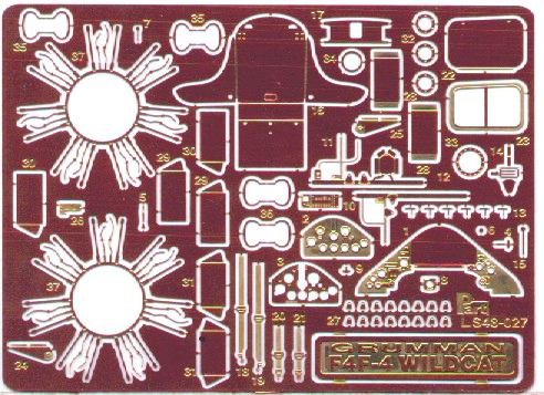 Part S48-027 F4F-4 Wildcat Tamiya