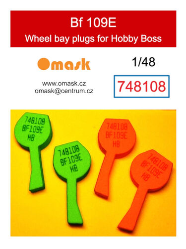 Omask 748108 Messerschmitt Bf-109 E - Wheel Bay Plugs (for Hobby Boss Kits)