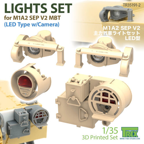 T-Rex Studio 35191-2 Lights Set for M1A2 SEP V2 (LED Type with Camera)