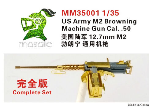 Mosaic Model MM35001 US Army M2 Browning Machine Gun Cal.50 - Complete Set