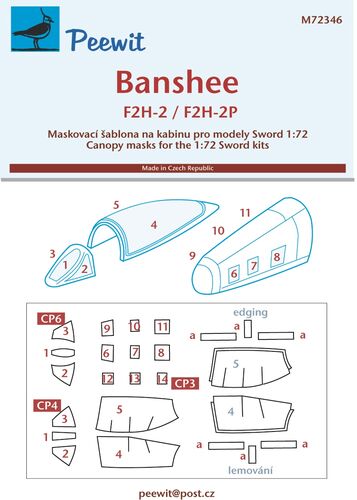 Peewit 72346 Banshee F2H-2 / F2H-2P (For Sword Kits)