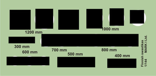 Mark I Decals DMK14413 Finnish WWII Swastikas (2 sheets)