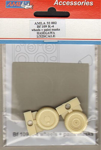AML A32002 Messerschmitt Bf-109 K-4 - wheels and paint mask (designed to be used with Trumpeter kits)