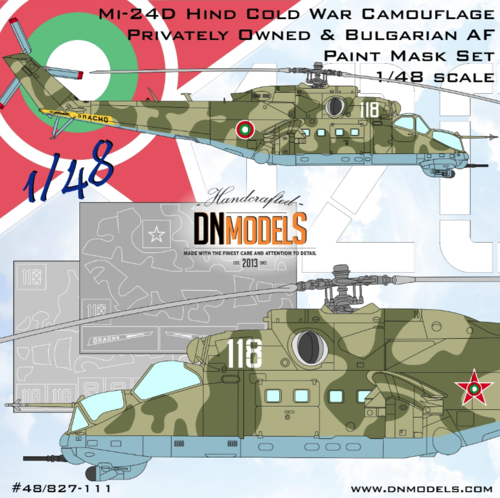 DN Models 48-827-111 Mi-24D Bulgarian Private
