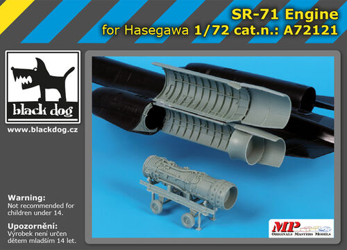 Black Dog A72121 SR-71 Engine For Hasegawa