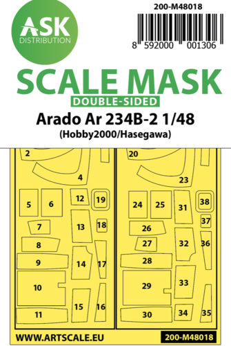 Art Scale Kit M48018 Arado Ar 234B-2 double-sided