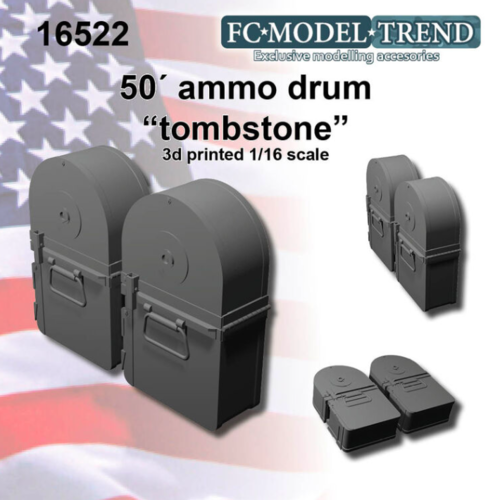 FC ModelTrend 16522 50'ammo drum tombstone