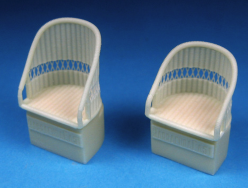 Barracuda Studios R32234 British WWI Wicker AGS Seats - No Belts