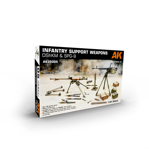 AK-Interactive 35005 Infantry Support Weapon DShKM & SPG-9
