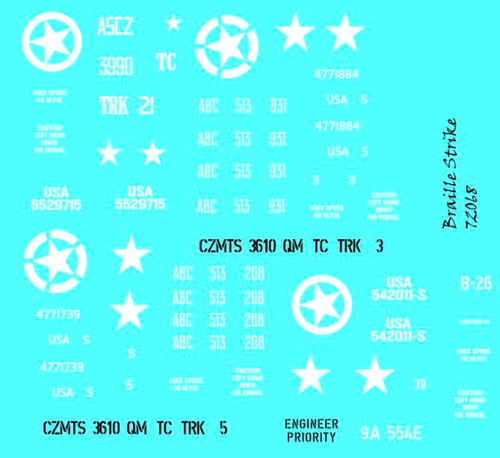 Braille Strike 72068 US Semi-Trucks