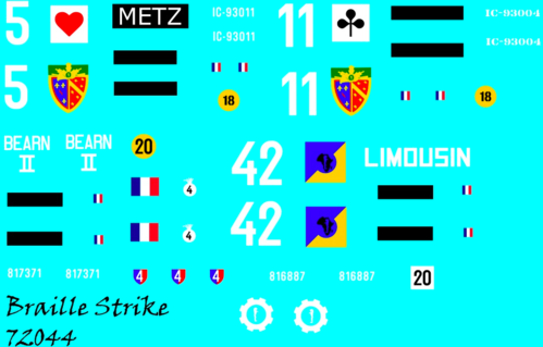 Braille Strike 72044 M24 Chaffee French