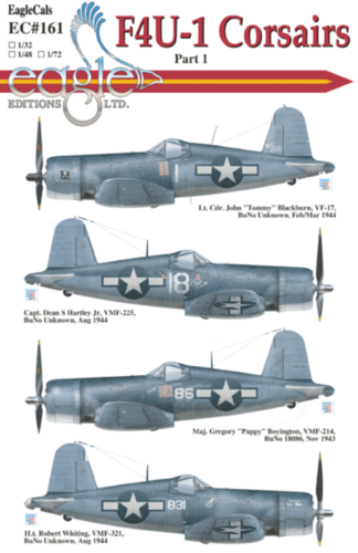 Eagle Editions D161-72 F4U-1 Corsairs Part 1