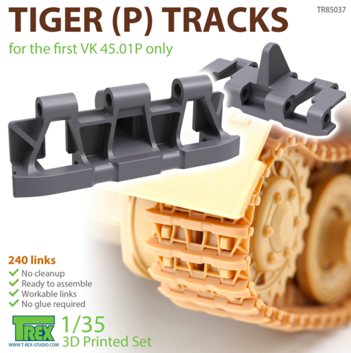 T-Rex Studio 85037 Tiger P Tracks for the First VK 45. 01P Only