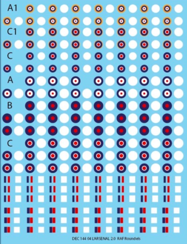 L'Arsenal 2.0 DEC14404 Royal Air Force roundels WWII