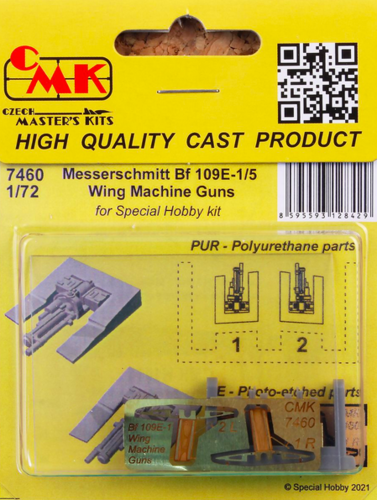 CMK K7460 Messerschmitt Bf 109E-1/5 Wing Machine Guns