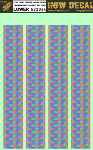 HGW Models 532044 5 Colour Lozenge - Canvas texture