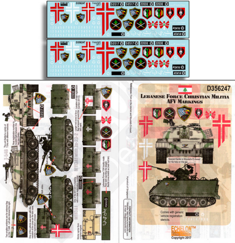 Echelon Fine Details D356247 Lebanese Forces Christian Militia Forces AFV Markings