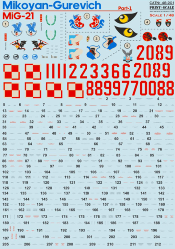 Print Scale 48-201 MiG-21 Polish Air Force Part 1