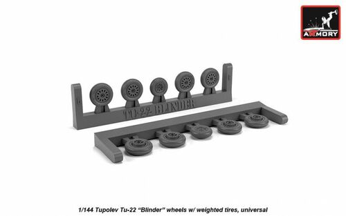 Armory Models Group AW14014 Tupolev Tu-22 Blinder wheels w/ weighted tires