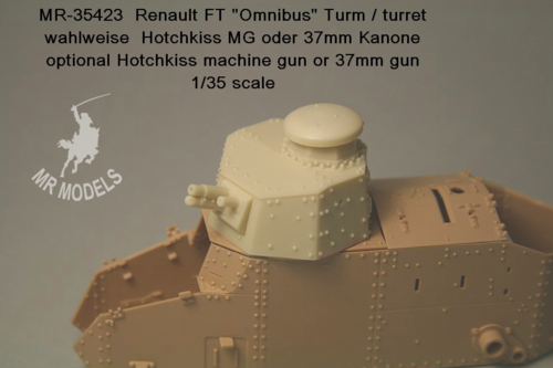 MR Modellbau 35423 Renault FT17 "Omnibus" turret LIMITED RELEASE