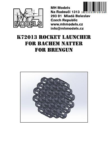 MH Models K72013 Rocket launcher for Bachem Natter for Brengun