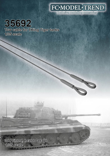 FC ModelTrend 35692 King tiger tank tow cables