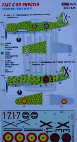 Kora Models Dec7235 Fiat G.50 Spain WWII