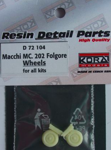 Kora Models D72104 Macchi MC.202 Folgore wheels