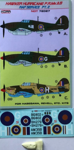 Kora Models NDT72027 Hawker Hurricane PR Mk.IIB Part 2(RAF Service)