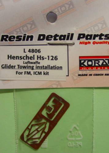 Kora Models L4806 Henschel Hs-126 glider towing installation