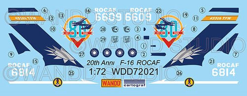 WandD STUDIO WDD72021 ROCAF F-16A/B - 80th Anniversary of 814 Air Combat