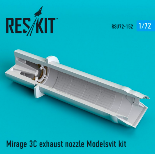 DISCONTINUED RES/KIT U72-0152 Mirage III C exhaust nozzle Modelsvit kit