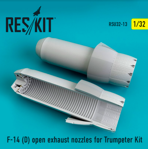 DISCONTINUED RES/KIT U32-0013 F-14 D open exhaust nozzles for Trumpeter Kit