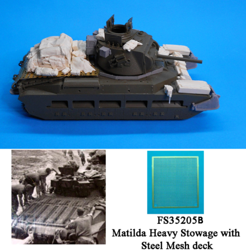 Firestorm Models 35205 Australian Matilda Conversion, Stowage and Steel Rear Deck (heavy load)