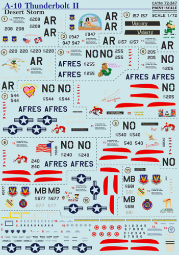 Print Scale 72-347 A-10 Thunderbolt ll Part 3