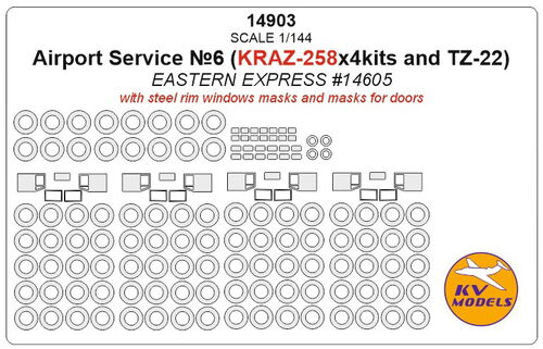 KV Models 14903 Airport Service №6 + wheels masks (EASTERN EXPRESS)