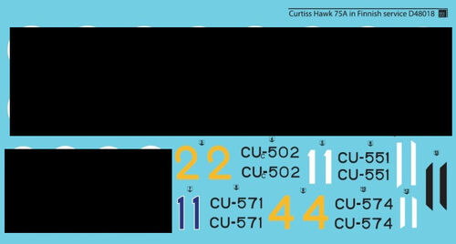 SBS Model D48018 Curtiss Hawk 75A Finnish Air Force WW II