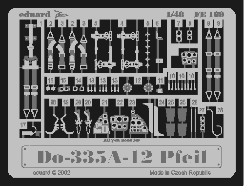 Eduard FE169 Do 335A-12 Pfeil TAMIYA