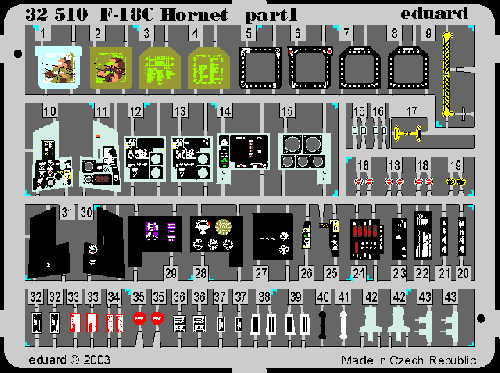 Eduard 32510 F-18C interior ACADEMY