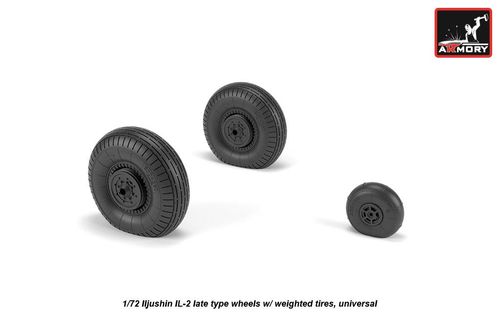 Armory Models Group AW72056 Iljushin IL-2 Bark (late) wheels w/ weighted tires