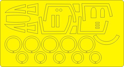New Ware AM0589 Phantom FGR.2 BASIC kabuki masks for Revell 04962, Hasegawa P16